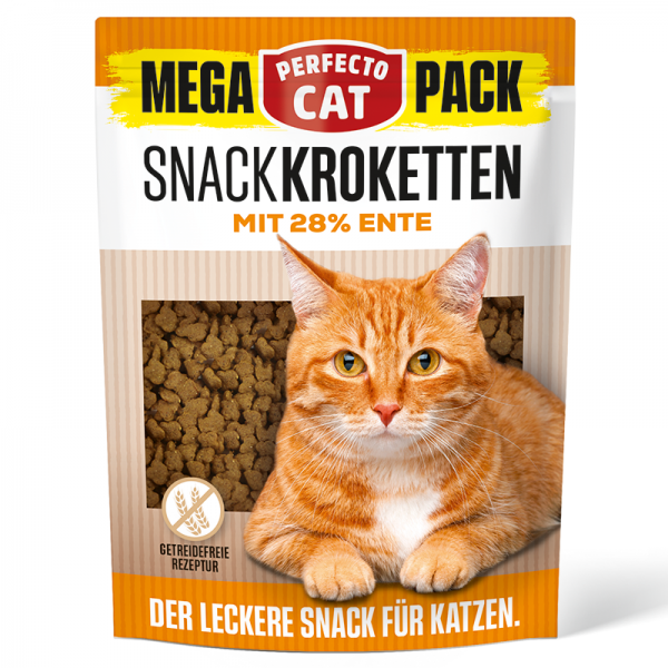 Perfecto Cat MEGA PACK snack Kroketten 28% KACHNA 150g - RAPA-DOG s.r.o.